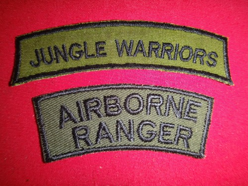2 Vietnam War Subdued Arc Patches: JUNGLE WARRIORS + AIRBORNE RANGER | eBay