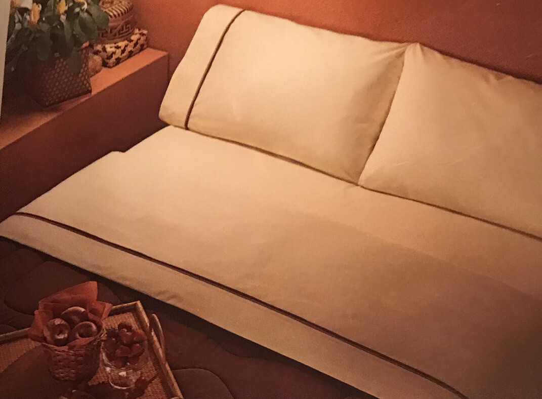 Vtg.~Sears Colormate Perma-Prest Percale Sheet~Twin Size Flat~Mauve ...