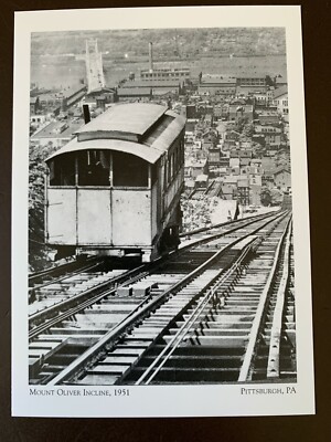Mount Oliver Incline in 1951 - Pittsburgh, PA. postcard | eBay