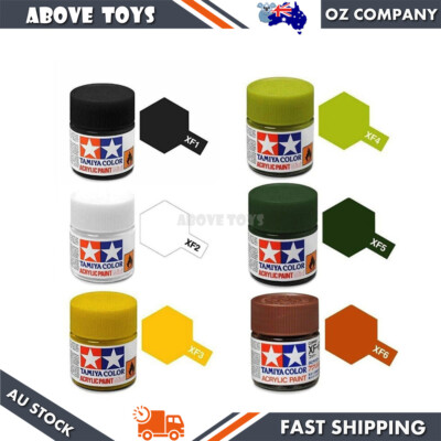 Tamiya 10ML Mini Acrylic Flat Paint 73 Colors Choices | eBay Australia
