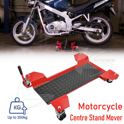 Motorbike Motorcycle Dolly Centre Stand Garage Mover Paddock Easy Park ...