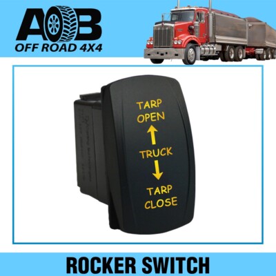 Rocker switch 6T12OM TRUCK TARP OPEN TARP CLOSE LED momentary ...