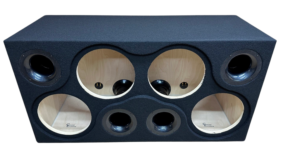 Custom Ported Sub Box Enclosure for 4 10" Subs ~ BIRCH PLYWOOD ~ 5.3CF ...