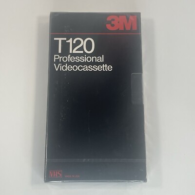 3M Professional Videocassette New Sealed 2 Hour T-120 VHS Blank Tape | eBay
