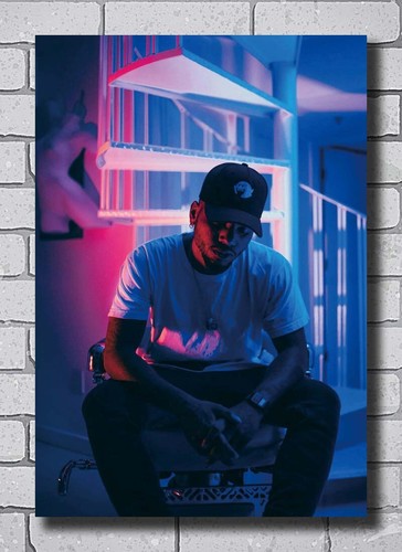 Bryson Tiller Rap Music Star Hip Hop Rapper Print Fabric 14x21 27x40 ...