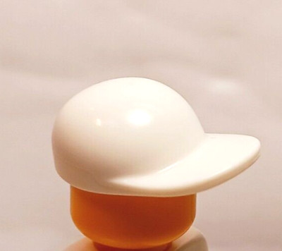 New LEGO Baseball Cap WHITE solida Color SHORT BILL Curved Team Sports ...
