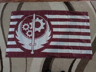 Official Fallout Brotherhood of Steel Faction Flag 3'x5' with grommets ...