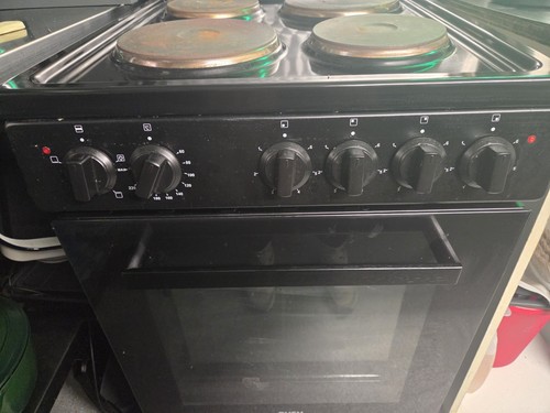Bush Electric Oven And 4 Ring Hob Cooker. Colour Black. Good Working ...