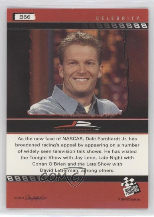 2004 Press pass Dale Earnhardt Jr Celebrity Bronze Dale Earnhardt Jr # ...