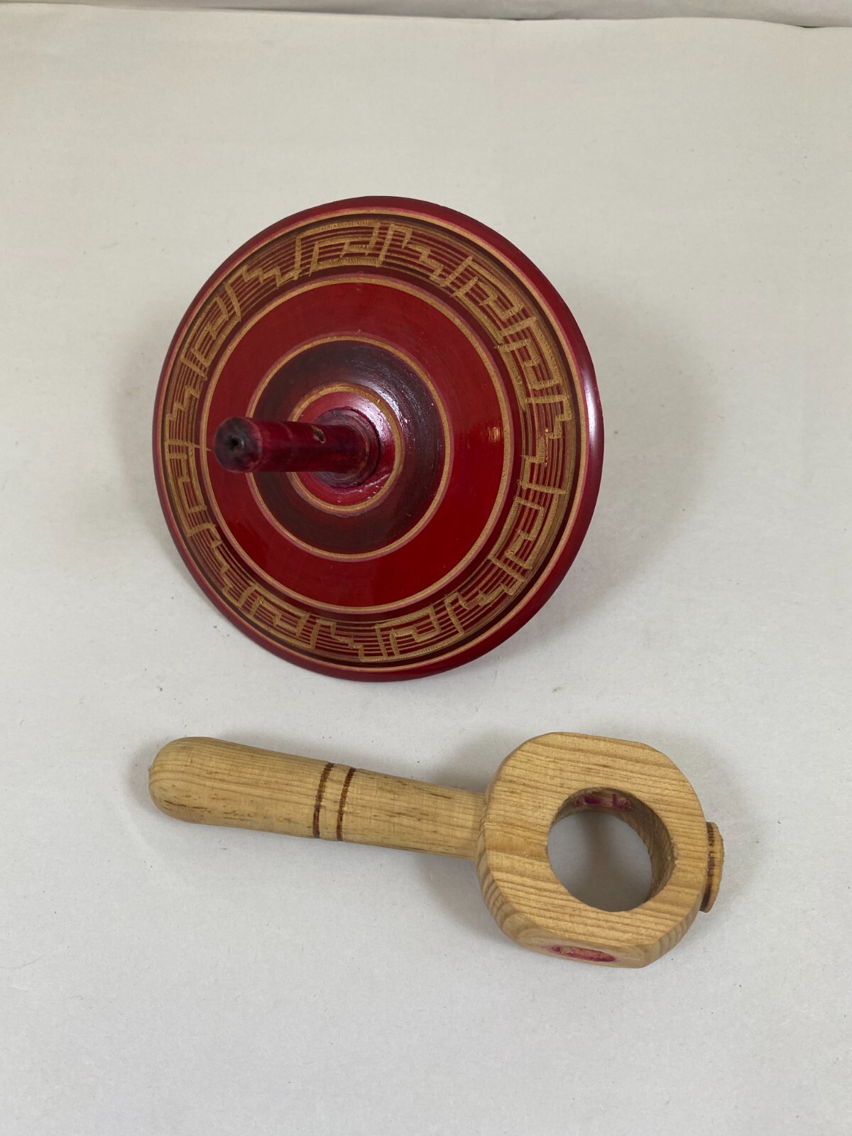 (3) WOODEN SPINNING TOPS GYROSCOPES PULL STRING PEG TOP | eBay