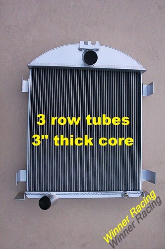 Winner Racing 3" core 74MM aluminum radiator fit Ford Model A 1928-1929 ...
