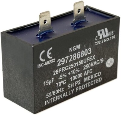 Genuine OEM Electrolux 297286803 Refrigerator Compressor Run Capacitor ...