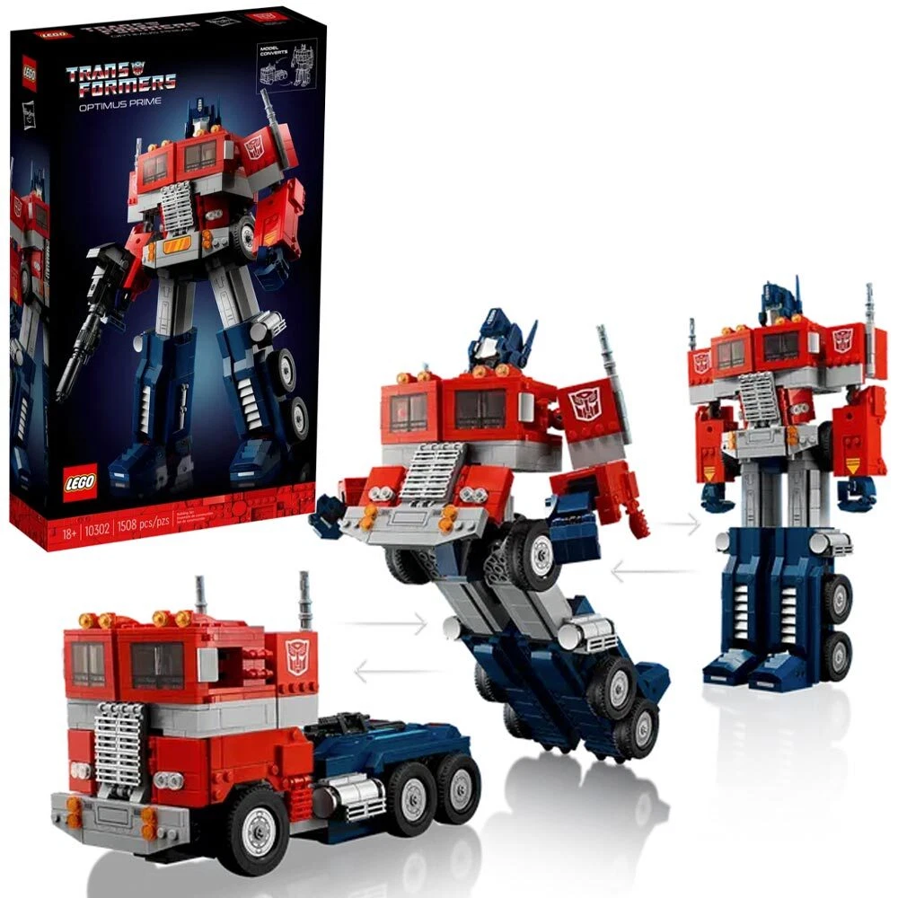 LEGO Icons Optimus Prime 10302 Transformers Figure,