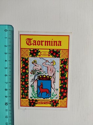 Adhésif Taormina Sticker Autocollant Vintage Années 80 Original | eBay
