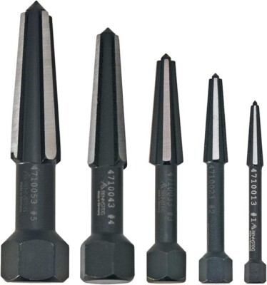 Knipex Screw Extractor Double-Edged Set 5 Parts Size 1 To 5 In Vinyl ...