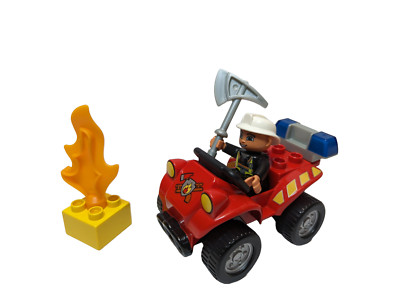 Lego Duplo Town Set 5603 Fire Car / Fireman, 2008, 4x4, Fire Axe | eBay