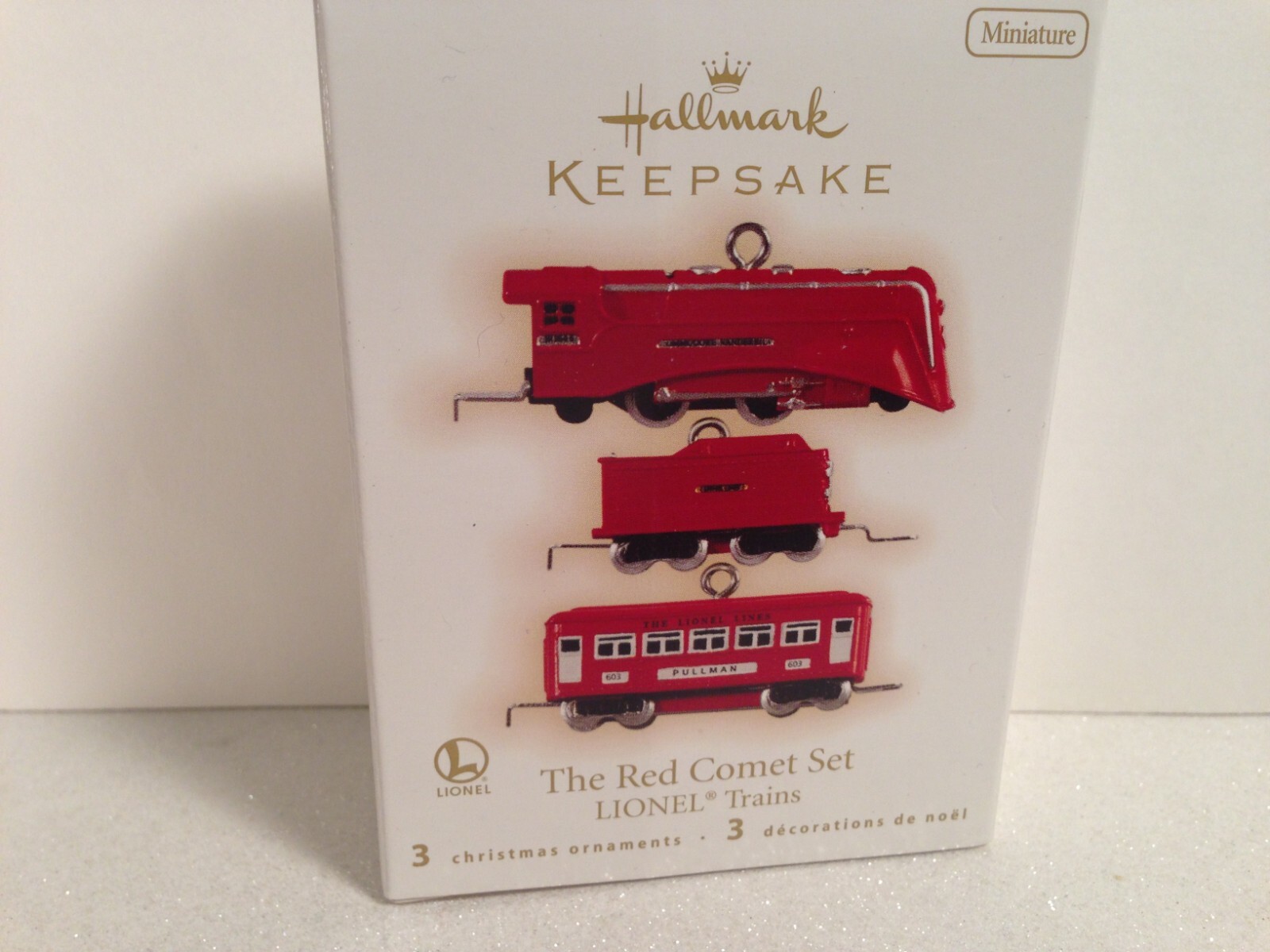 Hallmark RED COMET Set of 3 Train Ornament QXM9202 New In Box | eBay