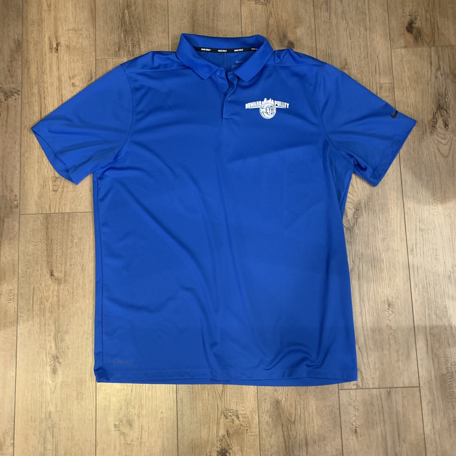 Nike EYBL basketball golf polo dri fit shirt size XL … - Gem