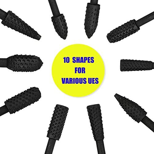 Rasp Wood Carving Bits For Woodworking 1/8 Shank Mini Rotary Burr Rasp ...