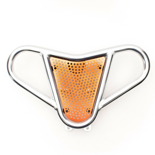 Honda TRX 450R 400EX 400X Front Bumper Silver Orange Alba Racing 211 M2 ...