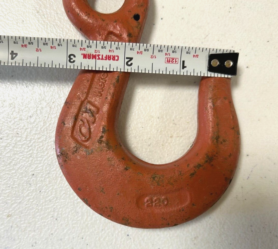 Columbus McKinnon Herc-Alloy Grab Eye Hook 220 , 5" x 3 1/2" x 3/4" | eBay