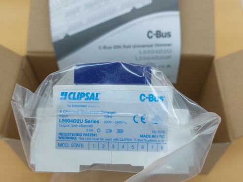 CLIPSAL C-BUS L5504D2UP, 4 Channel Universal Dimmer, 2.5A, LEARN ...
