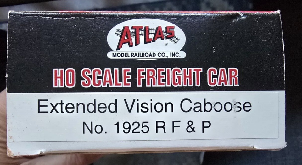 HO Atlas 1925 Richmond Fredericksburg & Potomac Extended Vision Caboose RF&P 907 | eBay