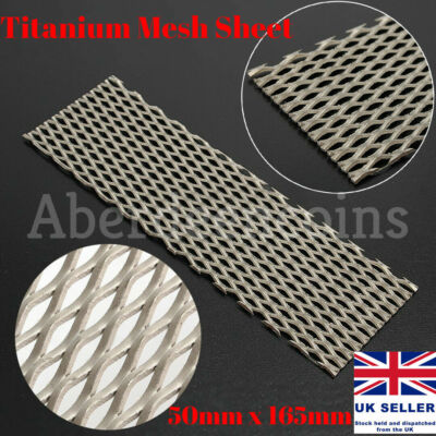 Titanium Mesh Electrode Sheet Plate for Electrolysis 50mm x 165mm | eBay UK
