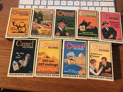 Camel filters collector's packs 9 empty packs great for your camel ...