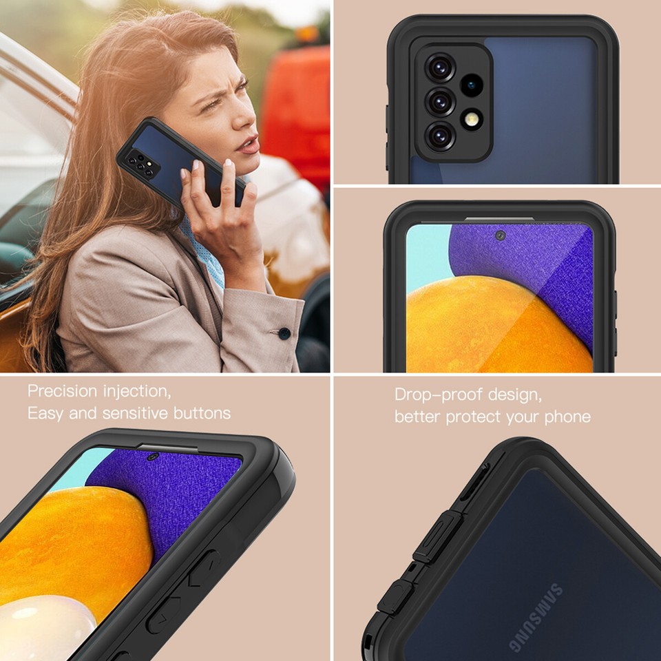 For Samsung Galaxy A52 5G Waterproof Case Built-in Screen Protector ...