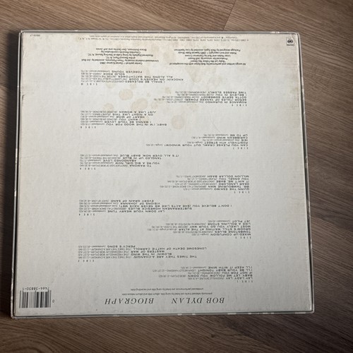 Bob Dylan BIOGRAPHY 5 LP BOX SET COMPLETE W/ BOOKLET / INNERS VINYL ...