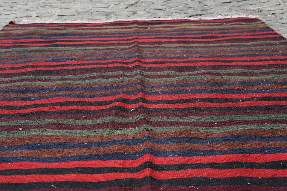 Decorative Rug, Black and Orange Patchwork, 4.6x12.3 ft | eBay