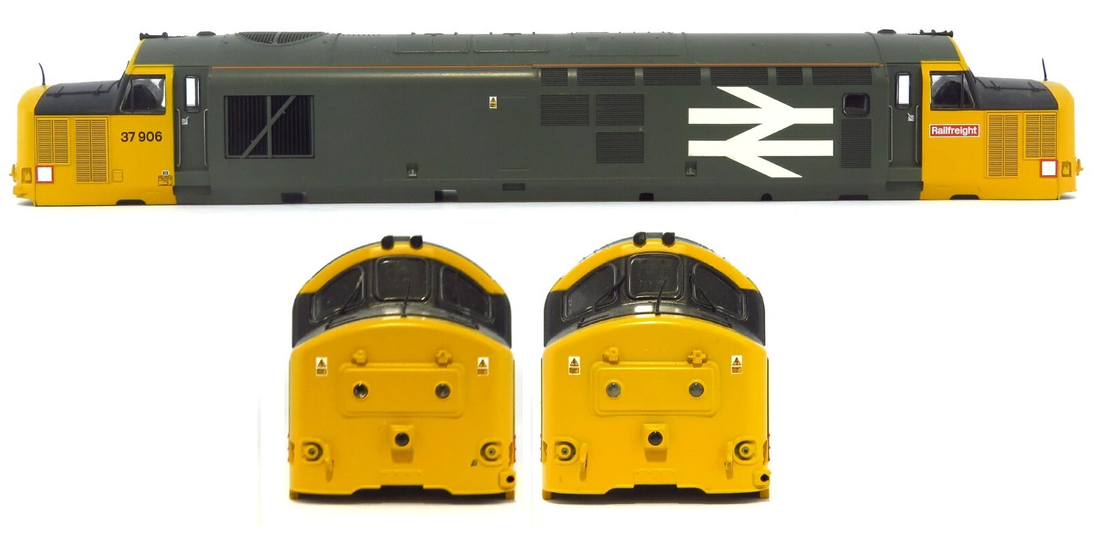 Bachmann Class 37 Body 37906 in BR Railfreight Grey From 32-390ZA | eBay UK