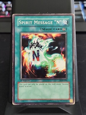 Spirit Message "N" - 1st Edition - Rare Foil - Yugioh Spell Card ...