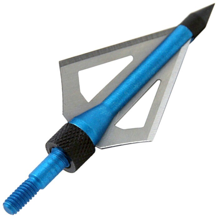 3PC Aluminum 100 Grain Arrow Heads Broadhead BOLTS Crossbow Hunting ...