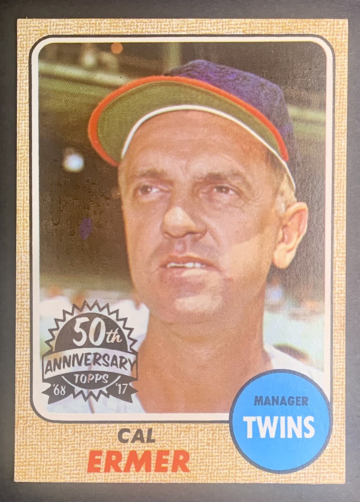 2017 Topps Heritage 50th Anniversary 1968 Buyback #206 Cal Ermer ...