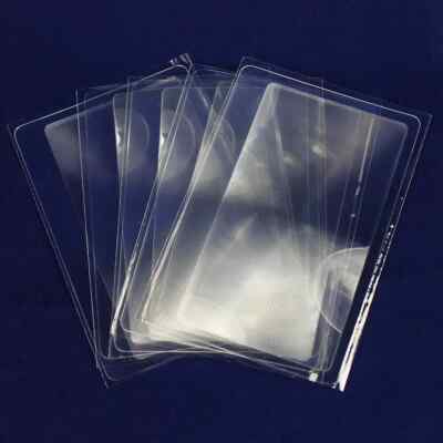 Five 5 Credit Card Size Wallet Pocket Magnifier Magnifying Reading ...