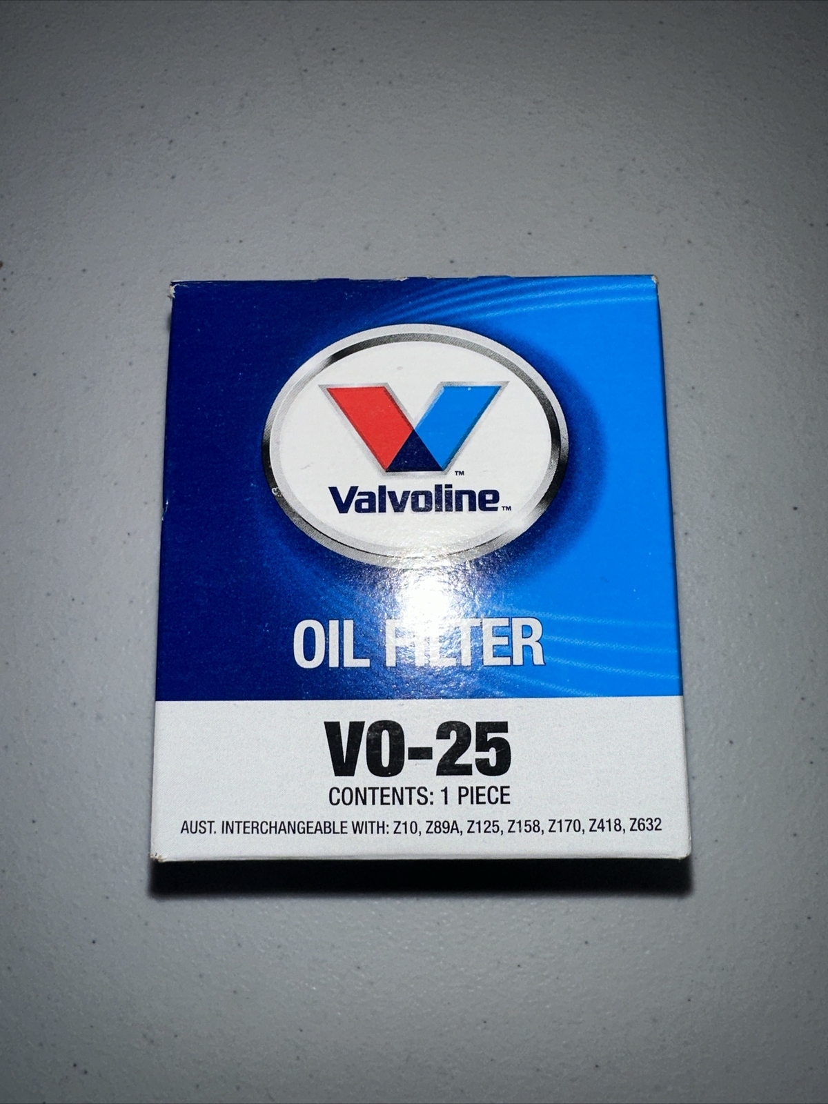 VALVOLINE VO25 - cross reference oil filters | oilfilter-crossreference.com