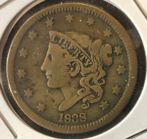 1838 Large Cent Coronet Head Penny United States Coin | eBay