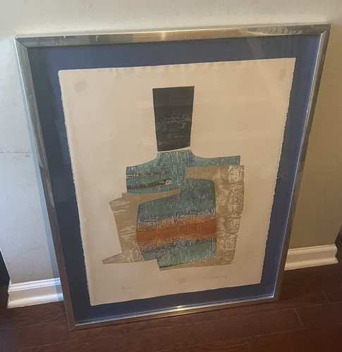 Kyu-Baik Hwang Signed Abstract Mezzotint Intaglio Etching Limited Ed ...