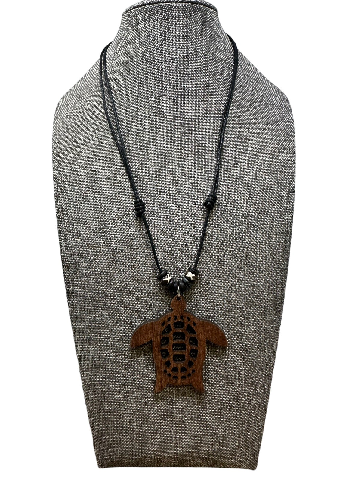 Handmade Wooden Turtle Pendant Necklace Unisex Boho Adjustable Sea ...