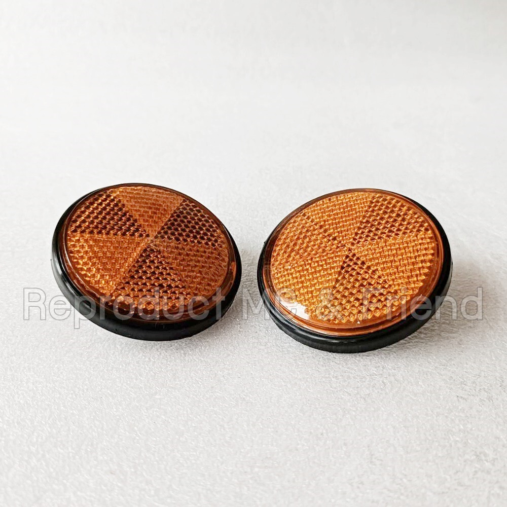 Reflector 2pcs. For Yamaha DT50 DT80 FS1 GT1 GT80 LB50 LB80 MX80 QT50 ...