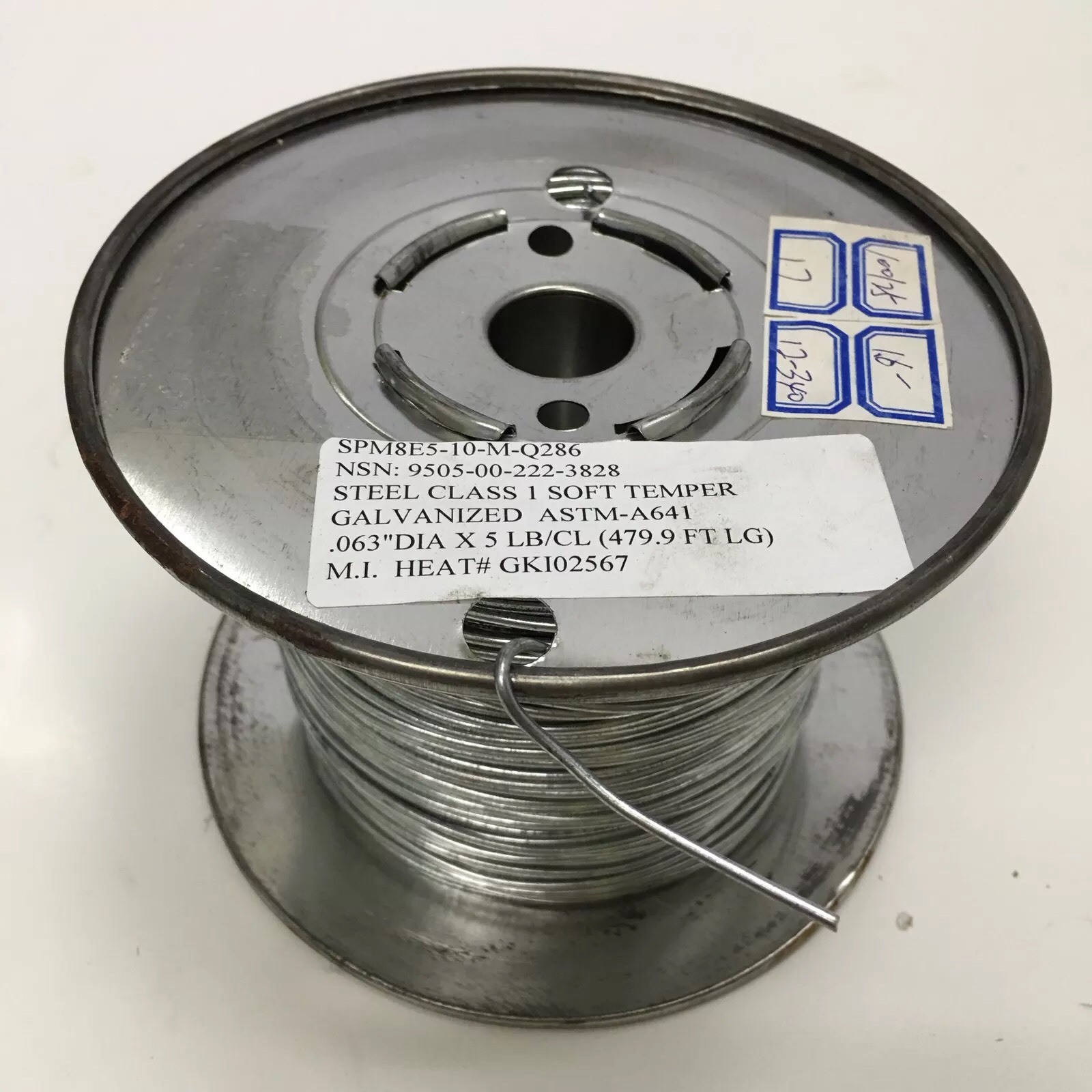 New A Spool of 5lbs Galvanized ASTM A641 14 Gauge Wire | eBay