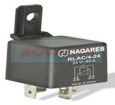 NAGARES RLAC/4-24 4 PIN 24V 40A HIGH PERFORMANCE HD NORMALLY OPEN MINI ...
