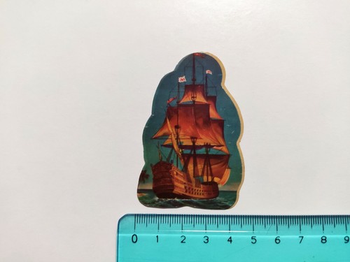 Adhesive Sailing Ship Sticker Autocollant Aufkleber Vintage 80s ...
