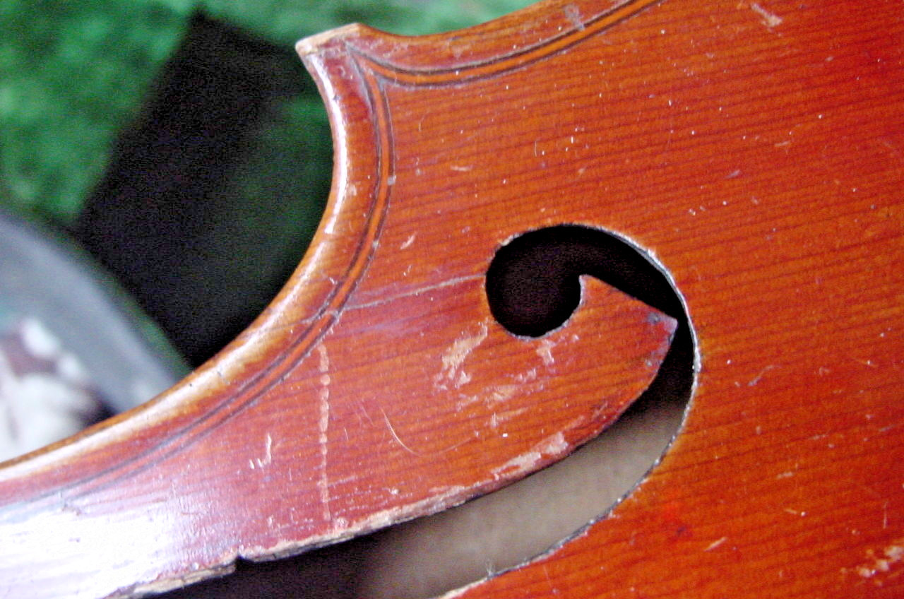 VINTAGE CONSERVATORY VIOLIN GERMANY STRADIVARIUS FLAME BACK 4/4 FULL ...