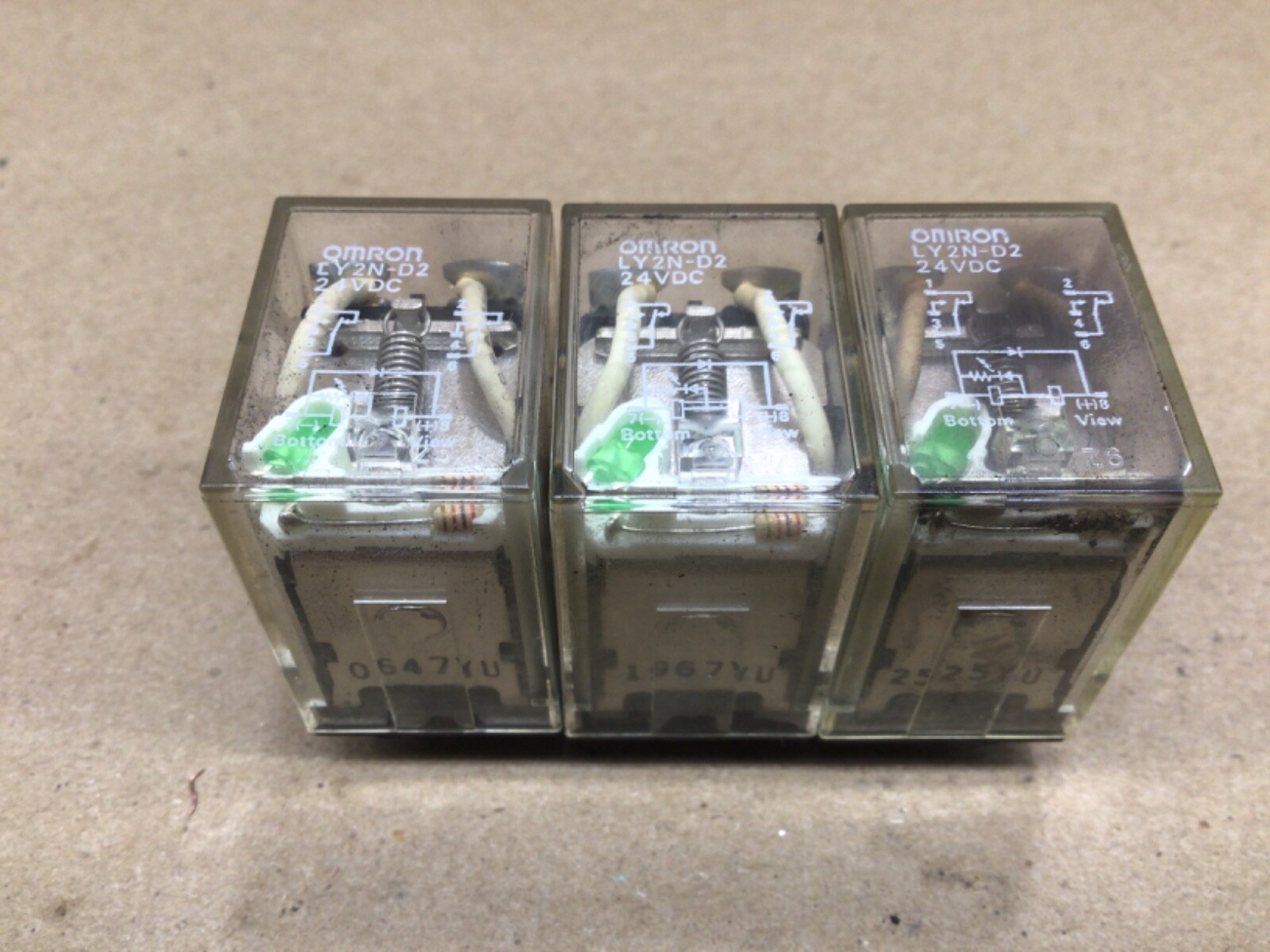 Omron LY2N-D2 DC24V Contact Relay (Lot of 3) #4025H10 | eBay