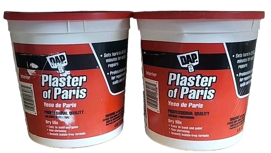 2 Dap 4 Lb Interior Plaster of Paris Dry Mix Professional Quality Easy ...