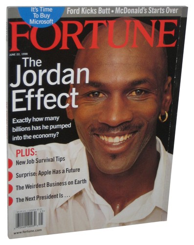 NBA Basketball Fortune Michael Jordan Effet Juin 22 1998 Revue Livre | eBay