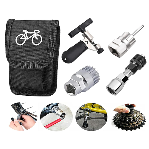 Bike Repair Tool 5 PCS Kit Crank Chain Cutter Extractor Bracket ...